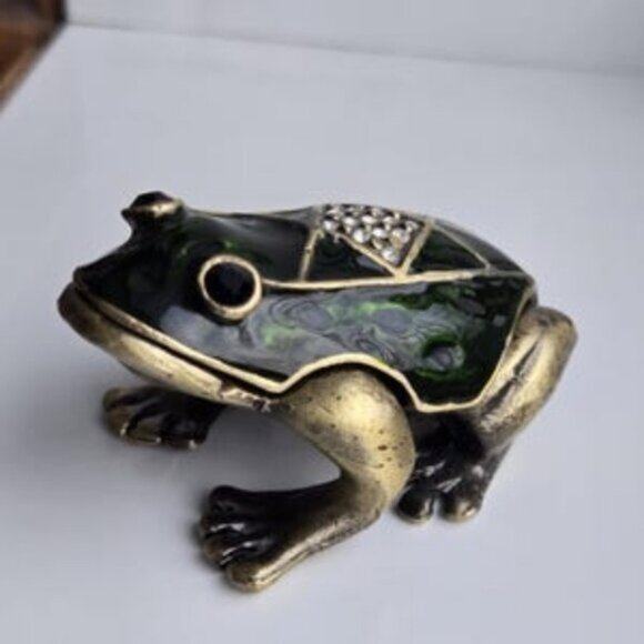 Vintage | Accents | Vintage Frog Art Deco Glam Hollywood Pill ...